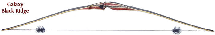 Galaxy Black Ridge Hybrid Longbow sold at Traditional Archery Supply